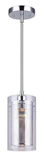 Canarm IST184B01CH10 Rohe 1-Light Pendant, Chrome