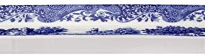 Spode Blue Italian Small Tray | Serving Platter for Tea Sandwiches, Desserts, and Appetizers | Porcelain | Measures 9-Inches | Dishwasher Safe (Blue/ White)