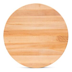 John Boos Block R18 Maple Wood Edge Grain Reversible Round Cutting Board, 18 Inches Round x 1.5 Inches