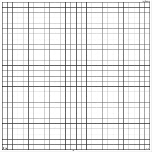 hand2mind XY Coordinate Grid Clings For Teachers, Grid Board For Graphing, Dry Erase Mat, Teacher Supplies For Classroom, School Supplies, Teacher Demonstration Clings (Pack of 3)