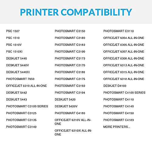 Speedy Inks - 8PK Remanufactured Replacement for HP 92 C9362WN & HP 93 C9361WN Ink Cartridge Set: (5 Black, 3 Color)