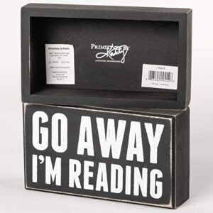 Primitives by Kathy 19422 Box Sign, 7" x 4", I'm Reading