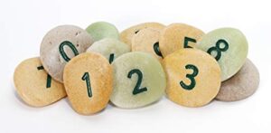 yellow door yd-11 number pebbles, kindergarten grade to 3 grade, 5" h, 3" l, 3" w