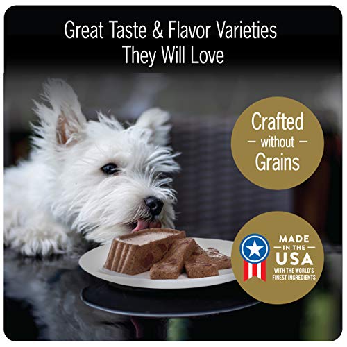 CESAR Wet Dog Food Classic Loaf in Sauce Beef Recipe, Filet Mignon, Grilled Chicken and Porterhouse Steak Variety Pack, (24) 3.5 oz. Easy Peel Trays