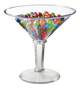 g.e.t. sw-1419-1-san-cl shatterproof jumbo martini cocktail glass, bpa free, 48 ounce, clear