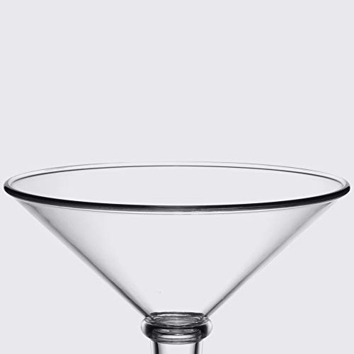 G.E.T. SW-1419-1-SAN-CL Shatterproof Jumbo Martini Cocktail Glass, BPA Free, 48 Ounce, Clear