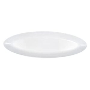 G.E.T. ML-256-W White 10.4 qt., 30" x 11.75" Deep Oval Platter, Break Resistant Dishwasher Safe Melamine Plastic, Siciliano Collection