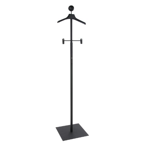 Econoco MAPF4/MAB Women's Floor Standing Costumer with Hanger, Black