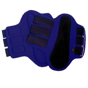 intrepid international splint boots with black patches, medium, navy