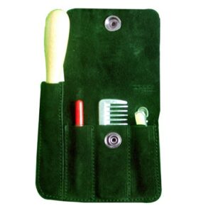 intrepid international braiding kit for horses, small, hunter green