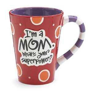 I'm A Mom, What's Your Super Power?" 12oz Coffee Mug Great Gift for Mother