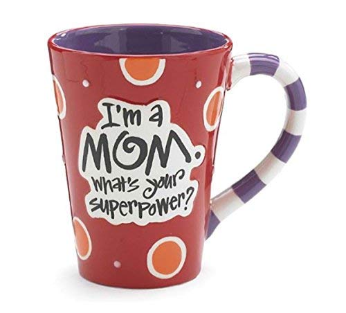 I'm A Mom, What's Your Super Power?" 12oz Coffee Mug Great Gift for Mother