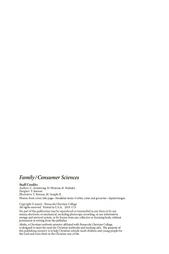 Family and Consumer Sciences