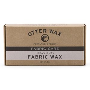 otter wax fabric wax bar | large bar | durable rain protection | made in the usa | waterproof canvas, shoes, hats, jacket, bags, outdoor gear, clothing | all-natural & effective beeswax waterproofer