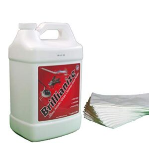 Brillianize 1-Gallon (3.8 l) and 40 SofKloth Polyester Polishing Cloths