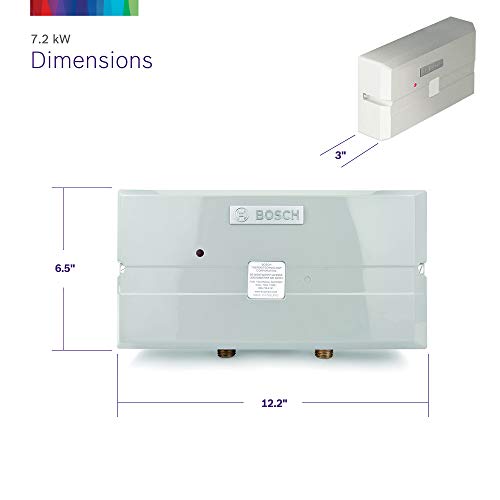 Bosch Electric Tankless Water Heater - Eliminate Time for Hot Water - Easy Installation