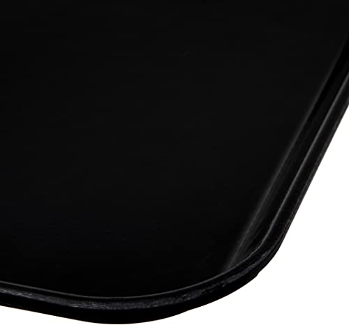 Carlisle FoodService Products 1410FG004 Glasteel Fiberglass Cafeteria/Fast Food Tray, NSF Certified, 13 3/4" Length x 10 5/8" Width, Black (Pack of 12)