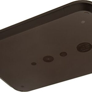 Carlisle FoodService Products Cafe Plastic Fast Food Tray, 14" x 18", Chocolate, (Pack of 12)