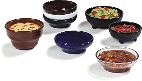 Carlisle FoodService Products 087503 Melamine Salsa Dish, 5 oz. Capacity, Black (Case of 48)