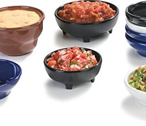 Carlisle FoodService Products 087503 Melamine Salsa Dish, 5 oz. Capacity, Black (Case of 48)