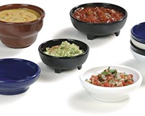 Carlisle FoodService Products 087503 Melamine Salsa Dish, 5 oz. Capacity, Black (Case of 48)