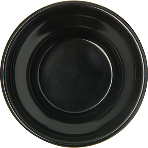 Carlisle FoodService Products 087503 Melamine Salsa Dish, 5 oz. Capacity, Black (Case of 48)