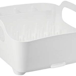 tub dish rack white