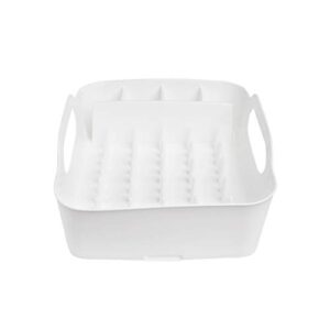 tub dish rack white