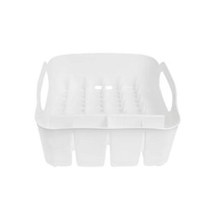 tub dish rack white