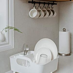 tub dish rack white