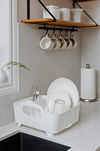 tub dish rack white