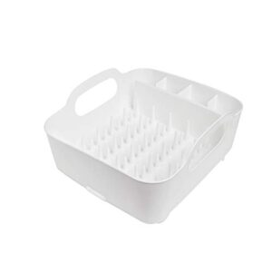 tub dish rack white