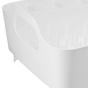 tub dish rack white