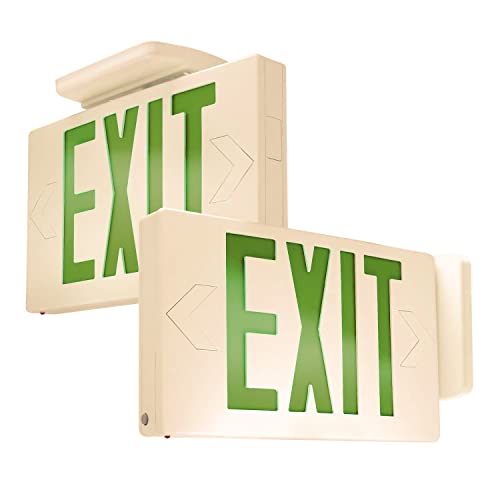 eTopLighting LED Exit Sign Emergency Light Lighting Emergency LED Light/Battery Back-up/Green Letter, AGG898