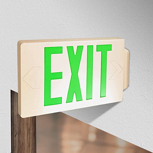 eTopLighting LED Exit Sign Emergency Light Lighting Emergency LED Light/Battery Back-up/Green Letter, AGG898