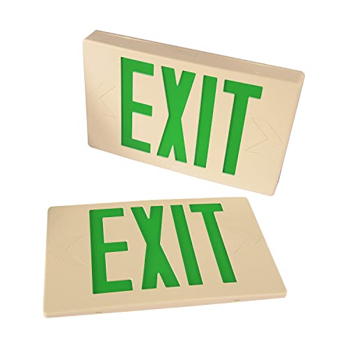 eTopLighting LED Exit Sign Emergency Light Lighting Emergency LED Light/Battery Back-up/Green Letter, AGG898