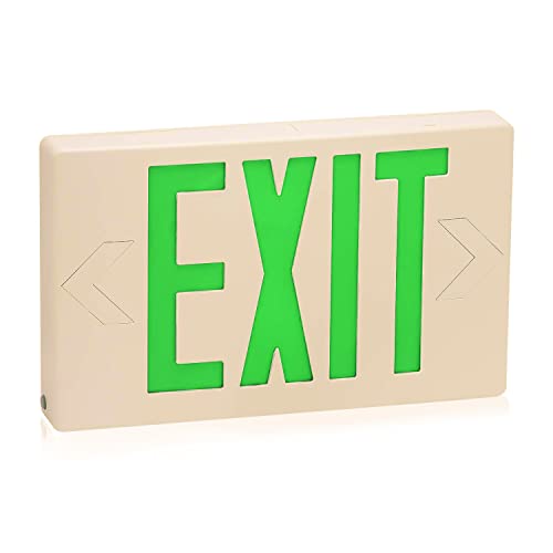 eTopLighting LED Exit Sign Emergency Light Lighting Emergency LED Light/Battery Back-up/Green Letter, AGG898