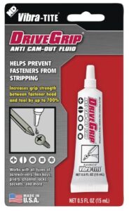 vibra-tite drivegrip anti cam-out fluid, 15 ml, blister carded