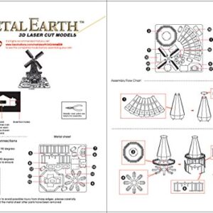 Metal Earth Windmill 3D Metal Model Kit Fascinations