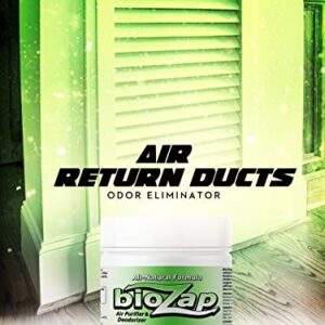 BioZap Air Purifier & Deodorizer 2-Pack | Pharmaceutical-Grade Australian Tea-Tree Oil | Naturally Cleans Odors | Basements, Crawlspaces, Boats, Gyms & More | Natural Scent