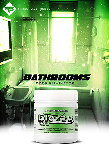 BioZap Air Purifier & Deodorizer 2-Pack | Pharmaceutical-Grade Australian Tea-Tree Oil | Naturally Cleans Odors | Basements, Crawlspaces, Boats, Gyms & More | Natural Scent