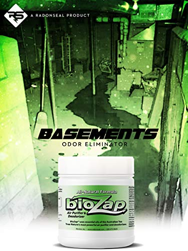 BioZap Air Purifier & Deodorizer 2-Pack | Pharmaceutical-Grade Australian Tea-Tree Oil | Naturally Cleans Odors | Basements, Crawlspaces, Boats, Gyms & More | Natural Scent