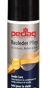 pedag Suede Cleaner and Textile Color Restorer, 3 pc Cleaning and Care Kit for Shoes and Boots, Made in Germany, Neutral Multi Color