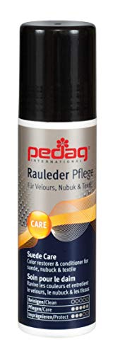 pedag Suede Cleaner and Textile Color Restorer, 3 pc Cleaning and Care Kit for Shoes and Boots, Made in Germany, Neutral Multi Color