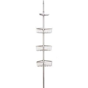 grayline 41531, 4 shelf pole caddy, satin nickel