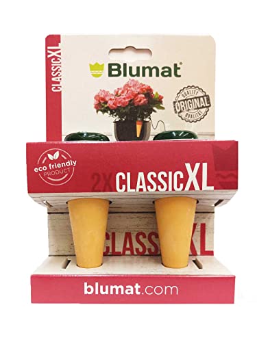 Blumat XL Classic Plant Watering Stakes | for Everyday Home or Vacation Use | Indoor or Outdoor Water Spikes for Plants | Automatic Drip Irrigation (2 Pack XL)