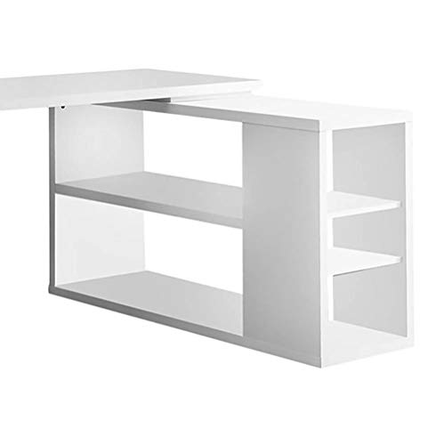 Monarch Specialties Hollow-Core Left or Right Facing Corner Desk, White