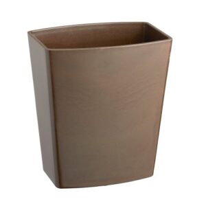 kraftware my earth waste basket, chocolate