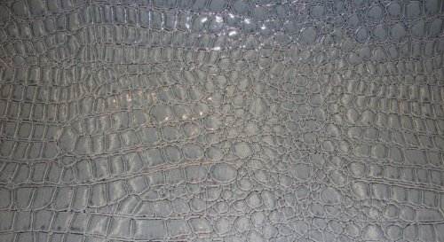 Vinyl Fake Leather Vinyl Grey Croco Upholstery Vinyl Fabric Per Yard 54" Wide Sold BTY