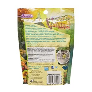 F.M. Brown's Tropical Carnival Fruit and Nut Cockatiel Treats - Fruits, Nuts, Seeds and Veggies - 8 oz